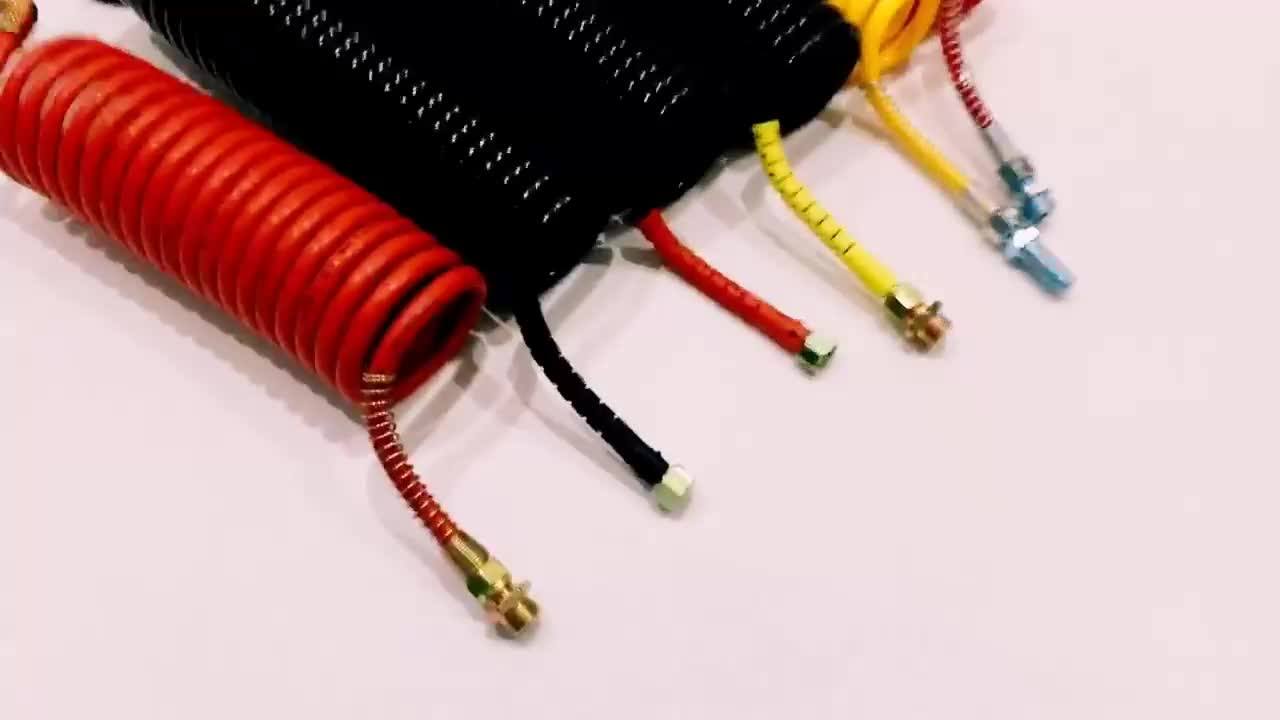 Dot Sae Iso Din Approved 18 Coils Nylon Air Brake Hose Pa12 Air Brake ...