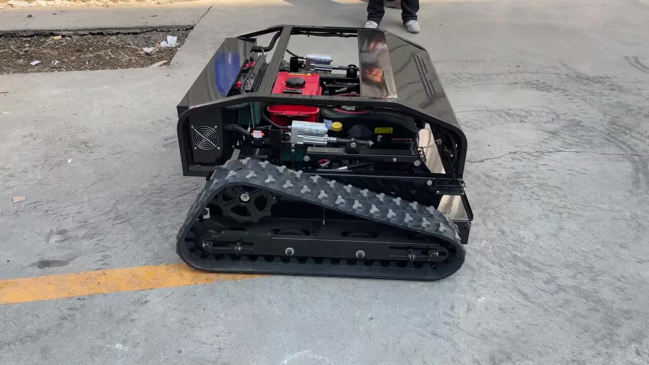 Professional Robotic Remote Control Lawn Mower The Steep Slope Cordless ...