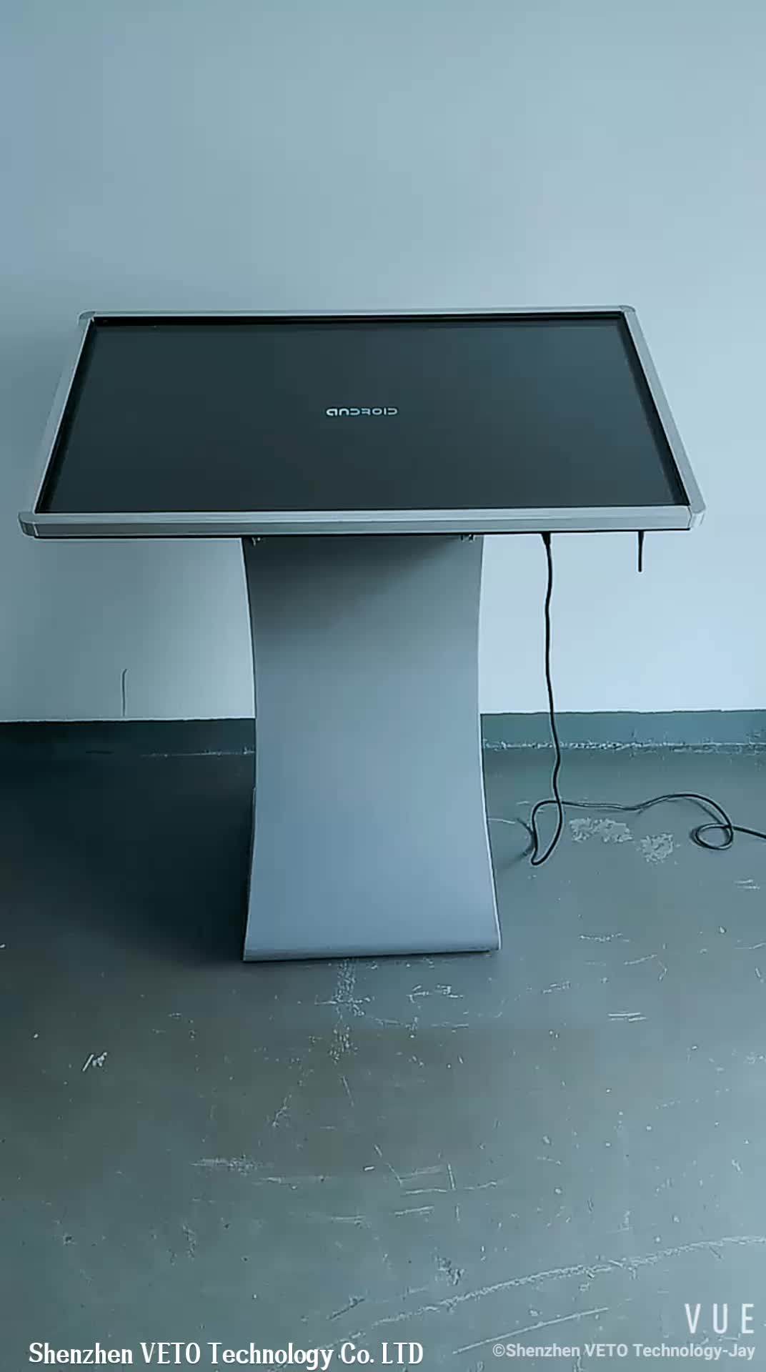 43 Inch Floor Standing Touch Screen Kiosk Horizontal Touch Screen ...