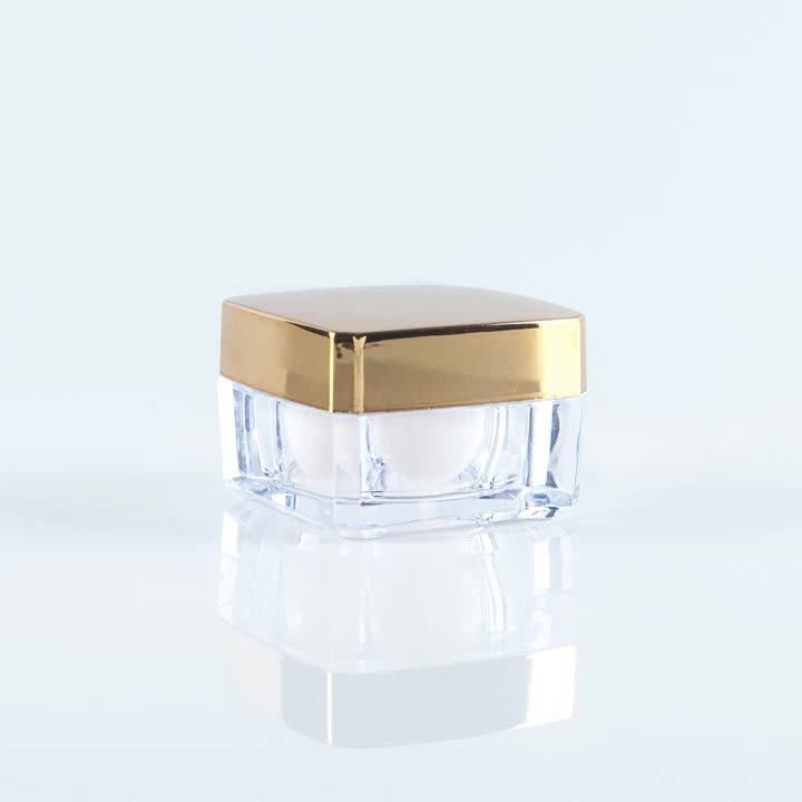 Skin Care Face Cream Container Square 5g 10g 15g 30g 50g Acrylic ...