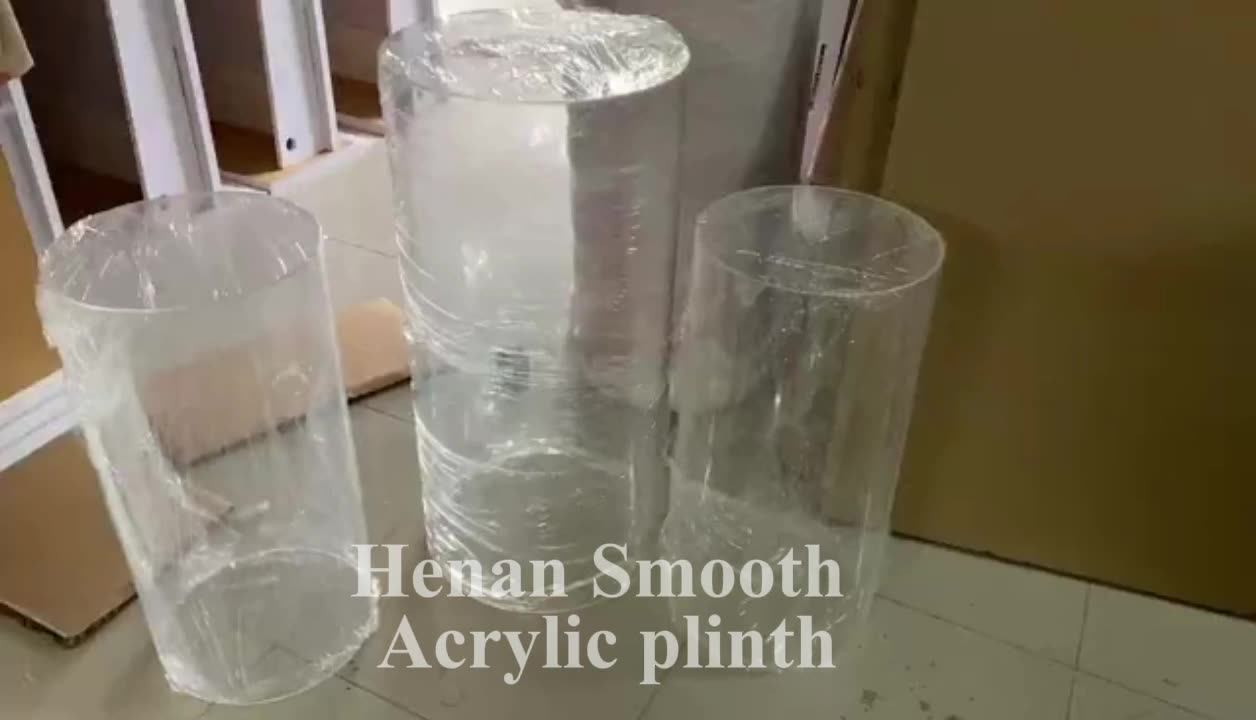 Acrylic Clear Round Column Plinth For Wedding Decoration - Buy Clear ...