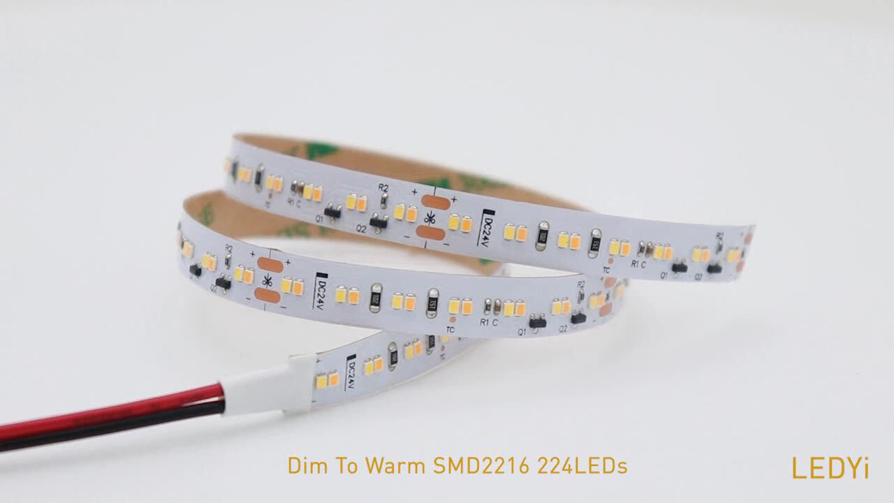 2216 Smd Pwm Dim To Warm Led Strip 1800-3000k - Buy Dim To Warm Led ...