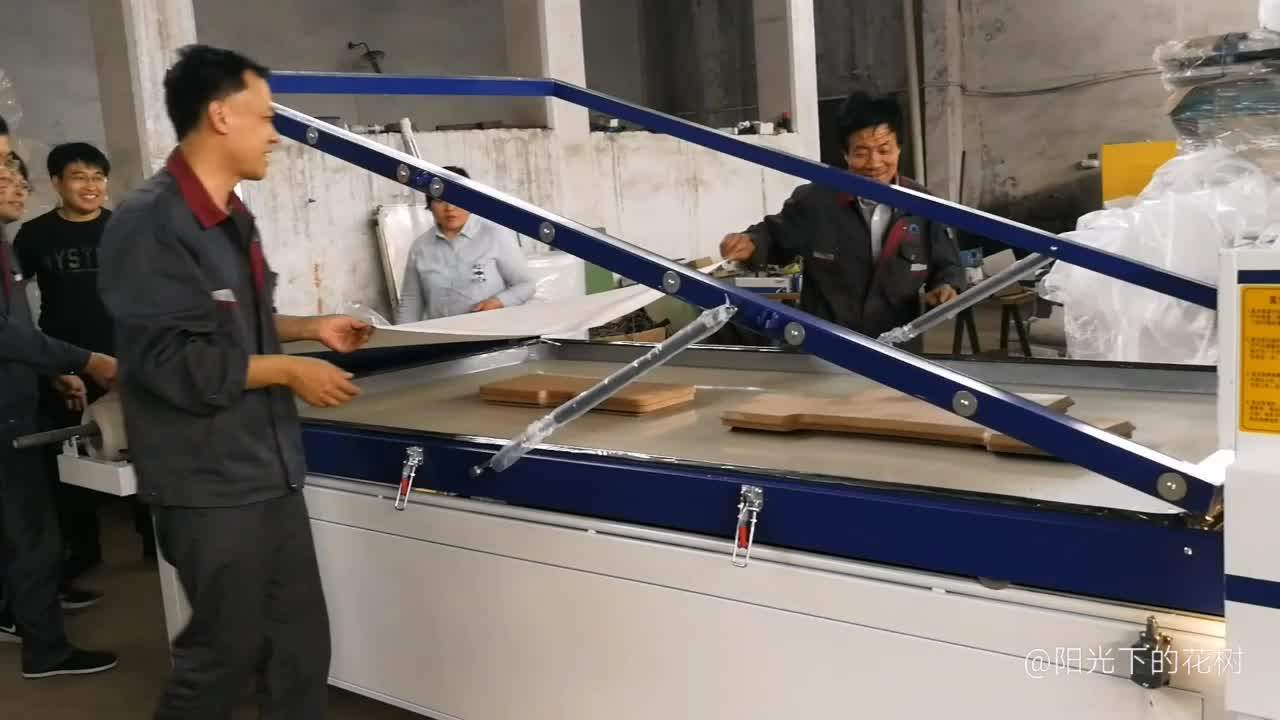 Pvc Film Full Automatic Vacuum Membrane Press Machine For Pv Veneer Hot ...