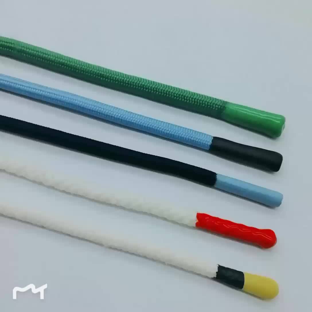 Custom Thick Drawstring Cord Silicone Dipped Tips Drawcord,Dipped End ...