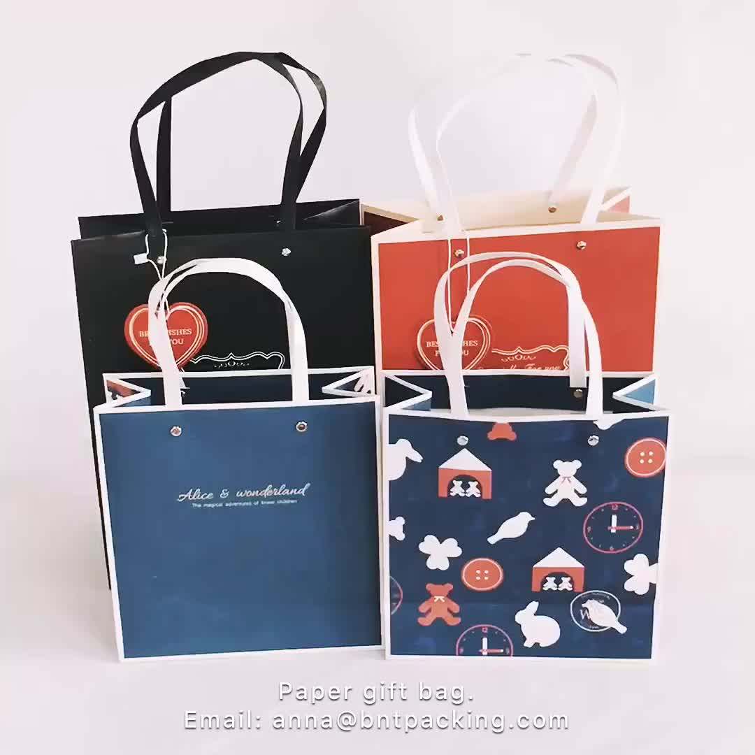 Custom Printed Heavy Duty Reinforced Cardboard Paper Bag With Logo ...