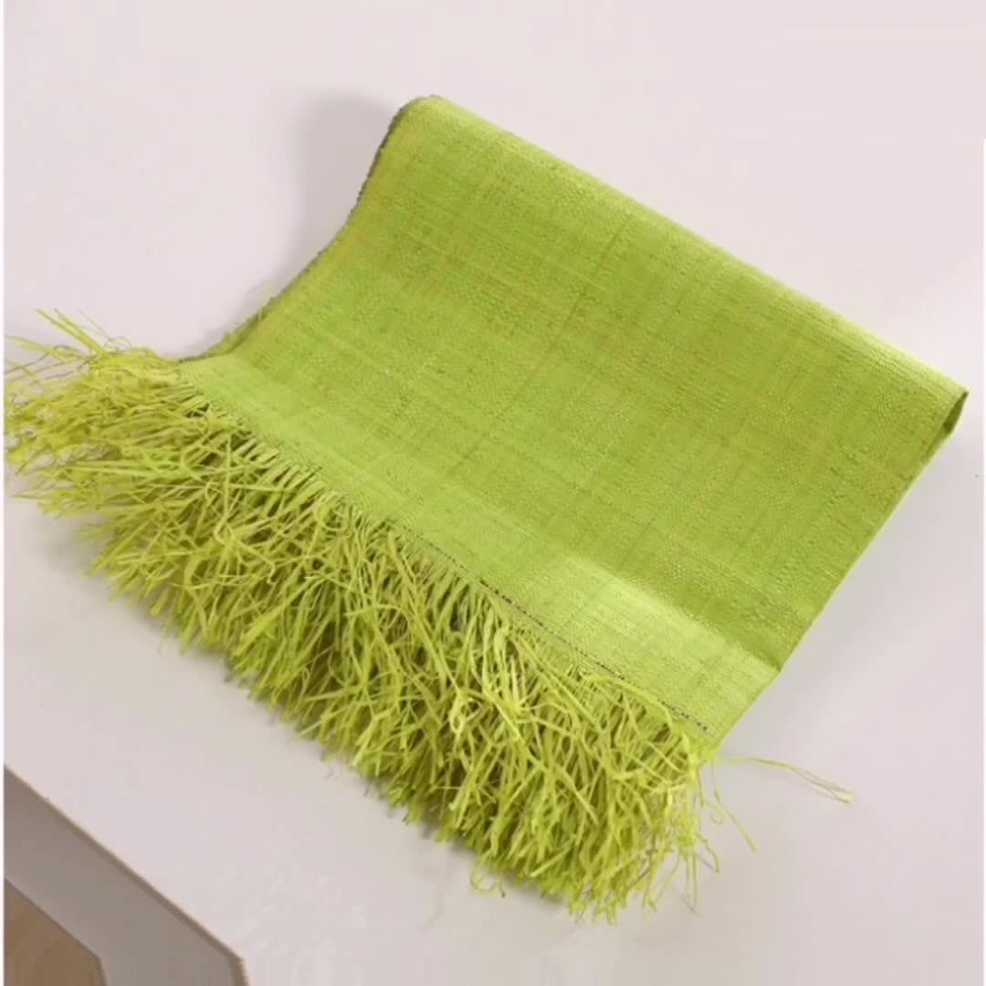 Nd091 Raffia Fabric Wide Brim Handmade Raffia Fabric Outdoor Sun Proof ...