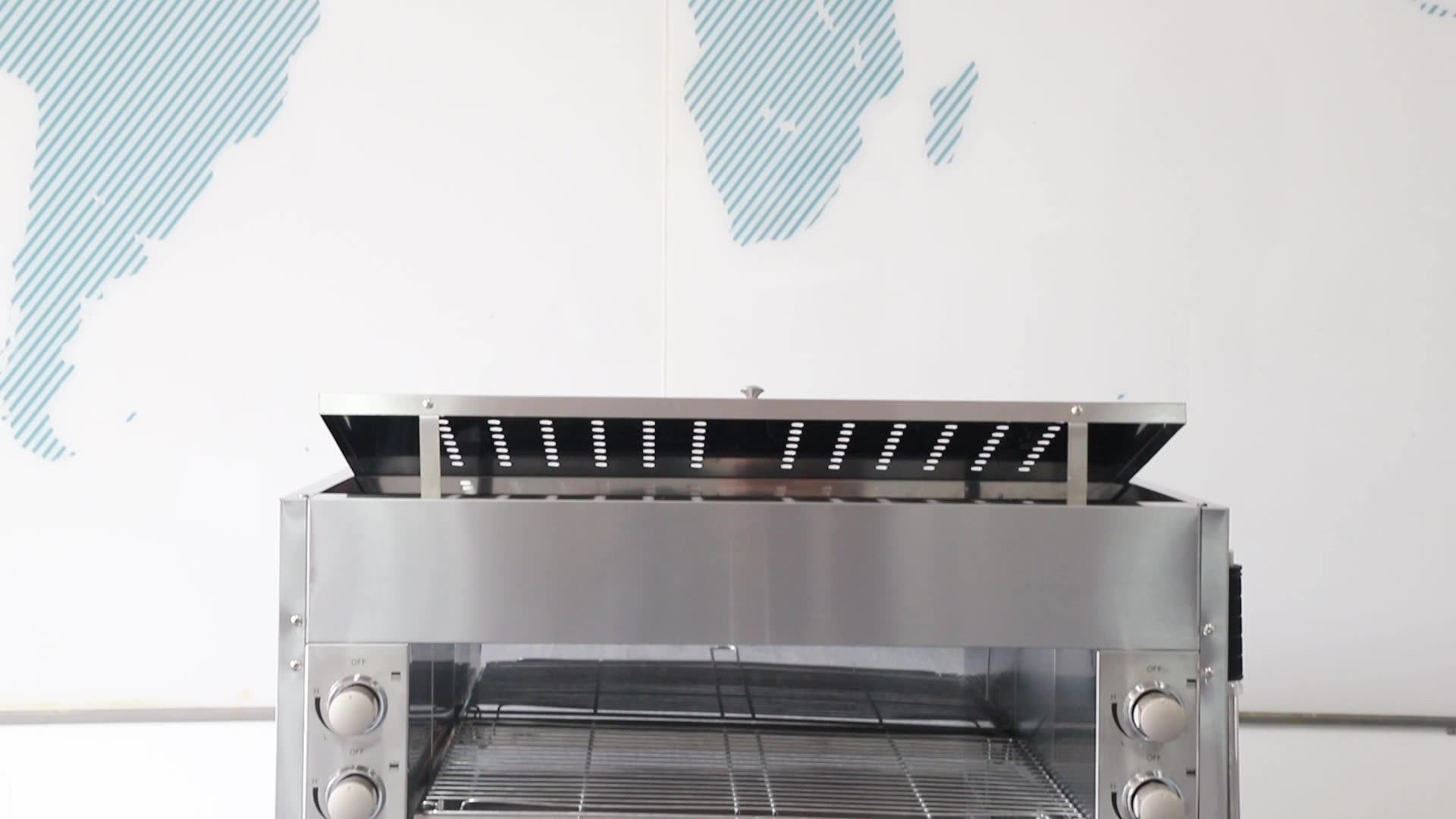 Stainless Steel Electric Salamander Counter Top Bbq Grill For Kitchen ...