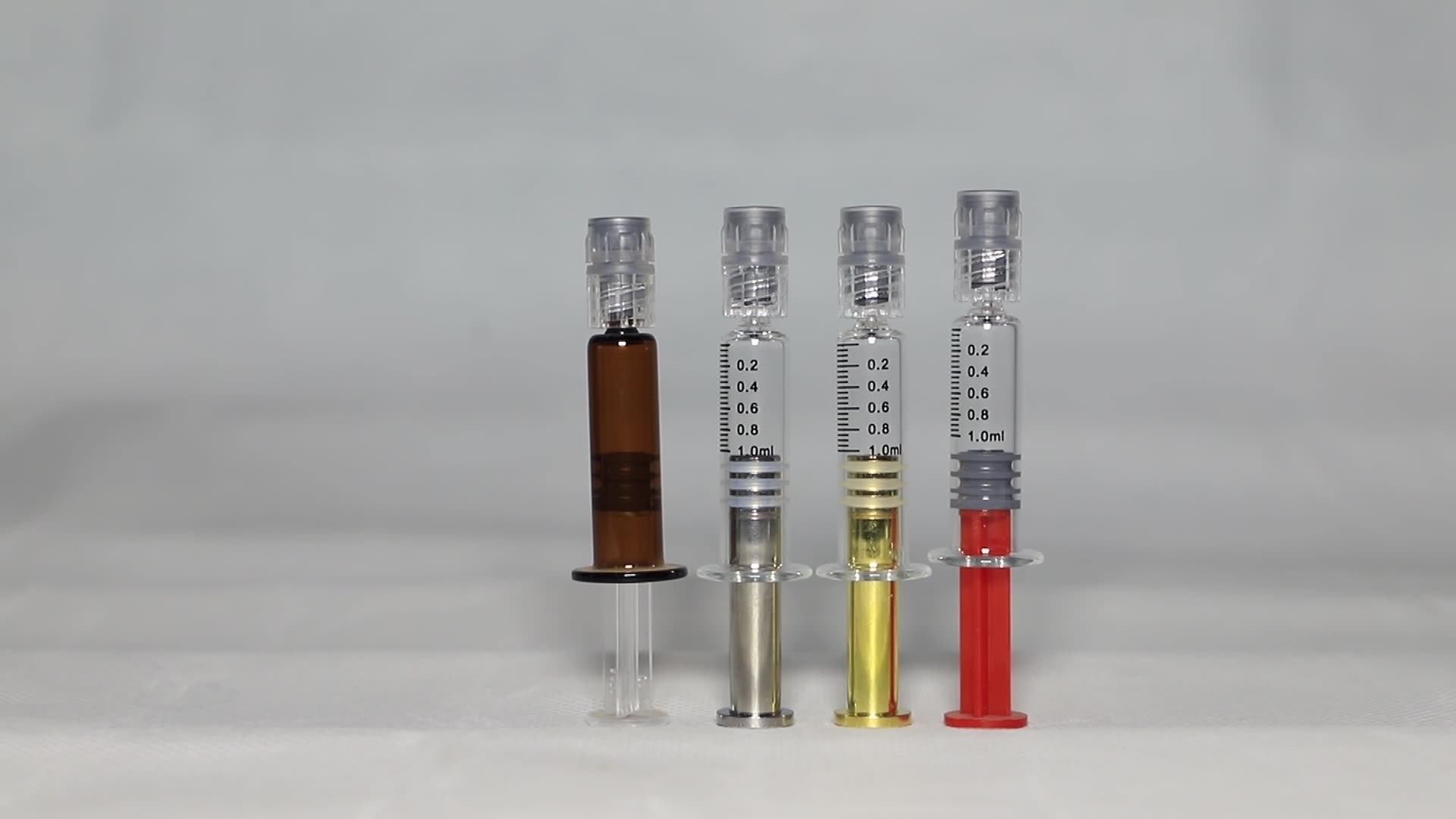 Prefilled Sterile 1ml Cbd Oil Glass Syringe Packaging With Vvs Logo ...