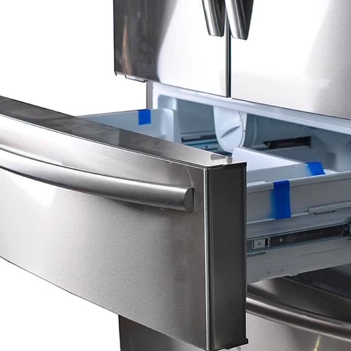 Home Anti-finger Stainless Steel Automatic Defrost French Door ...