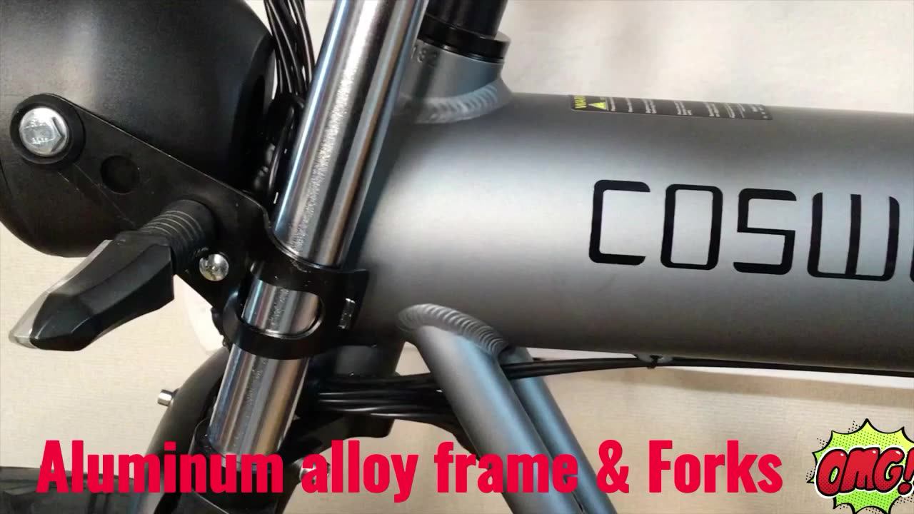 Coswheel T20 E-bicycle Long Range Electric Road Hybrid Fat Tire ...