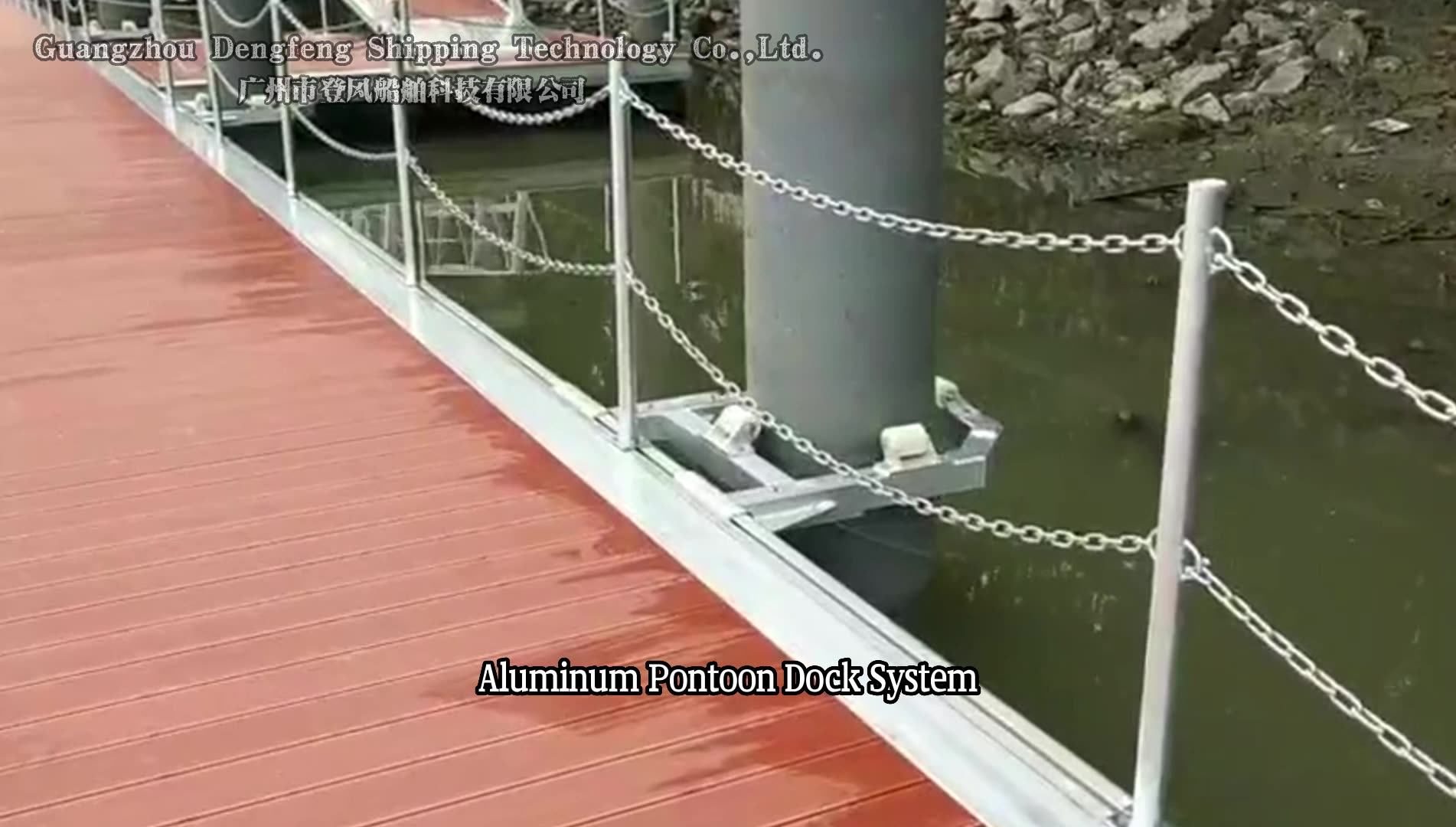 Floating Pontoon Dock Access Bridge Aluminum Gangway With Decking And ...