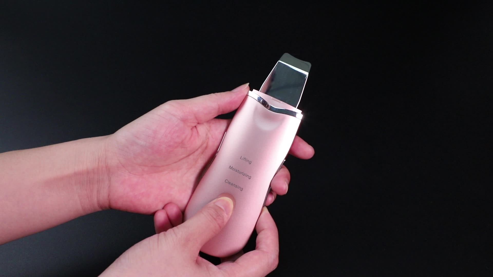 Skin Scrubber Face Spatula Electric Skin Scraper With Ion Modes ...