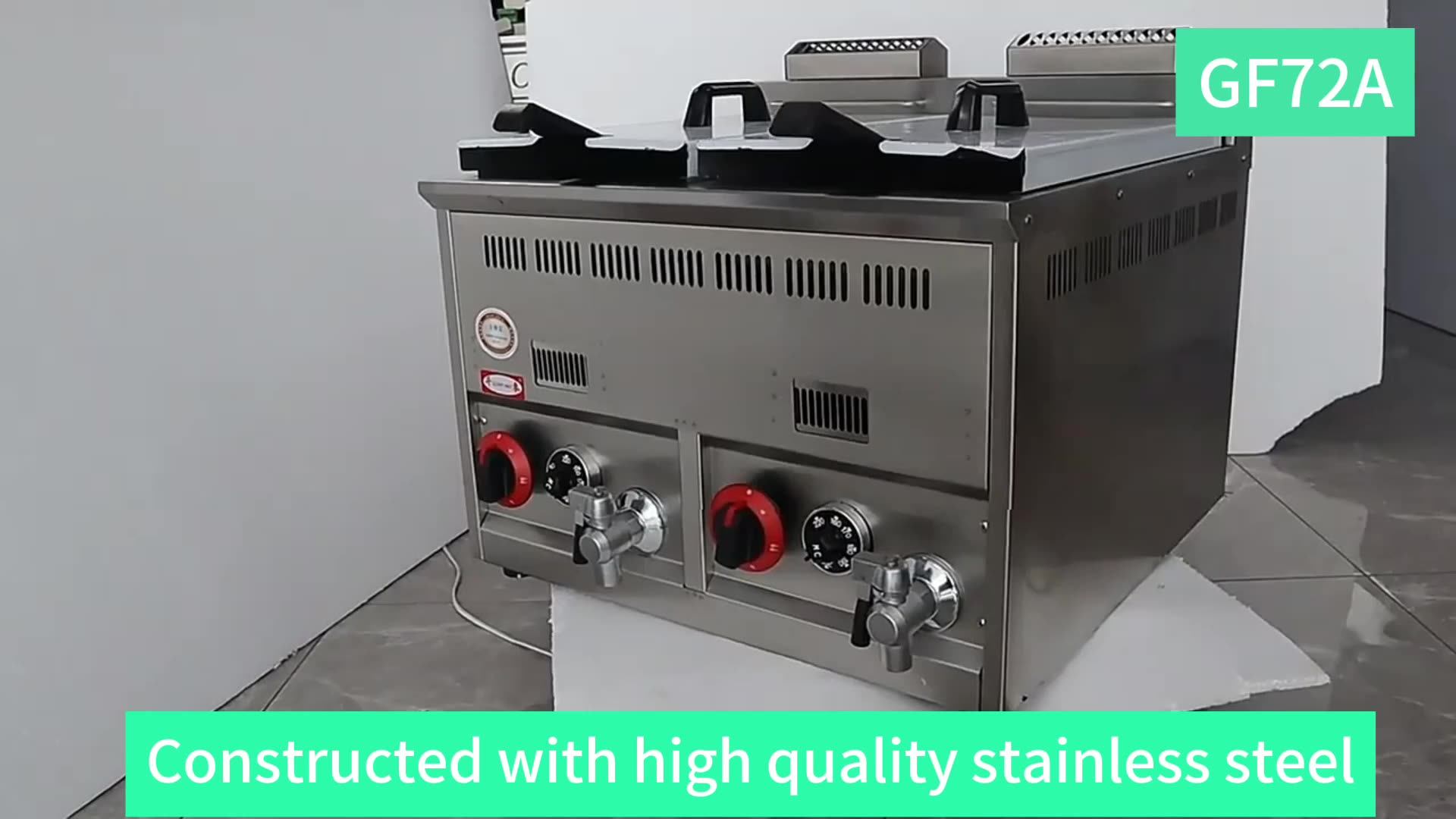 Commercial Double Tank Gas Benchtop Deep Fryer/gas Fryer Table Top ...