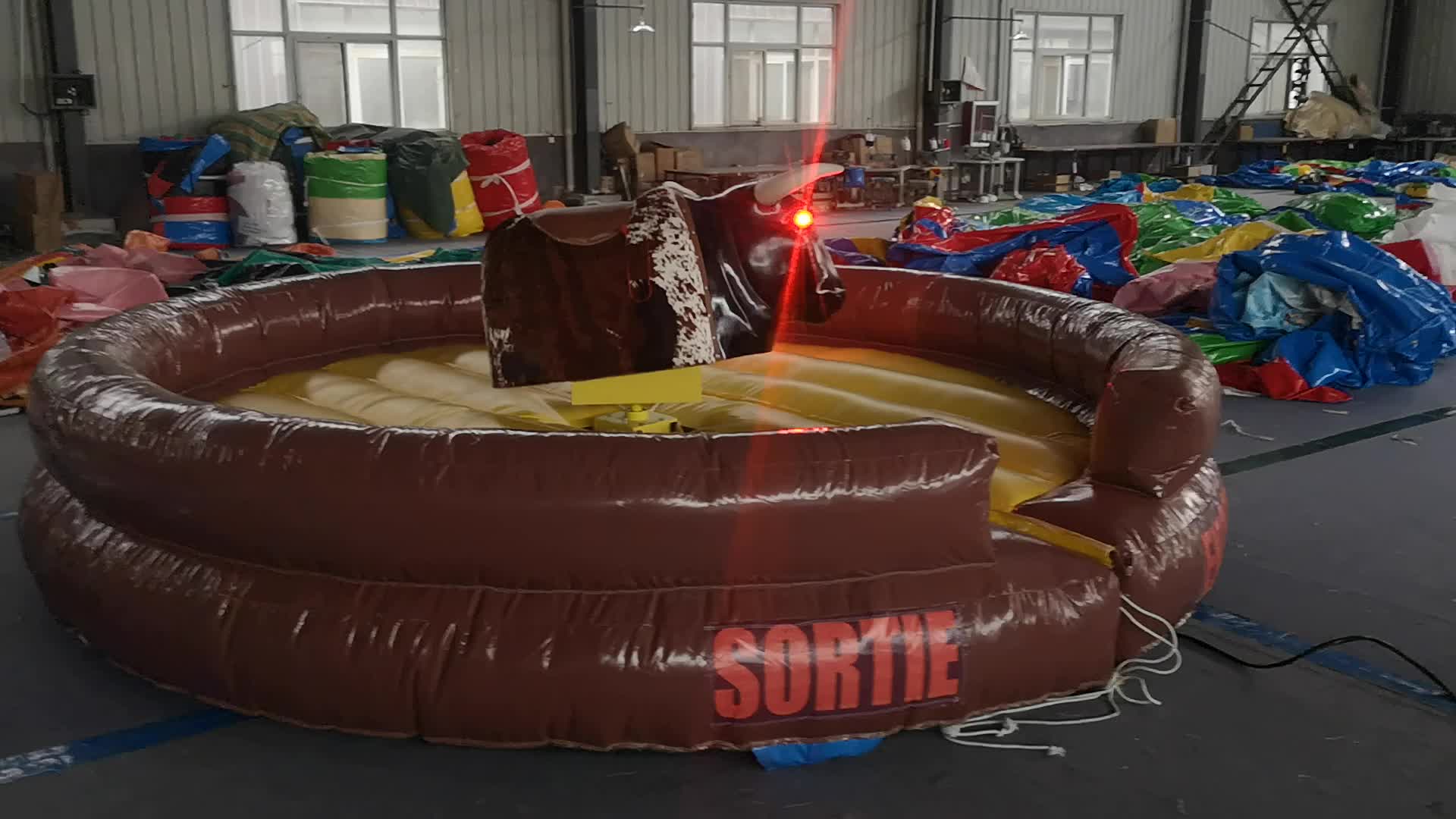Mechanical Bull Adults Ride Carnival Games Inflatable Rodeo Bull Riding ...