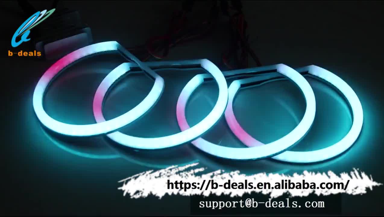 Rgbw Chasing Halo Rings Led Headlight For Bmw E46 E36 Cotton Angel Eye - Buy Cotton Angel Eye ...