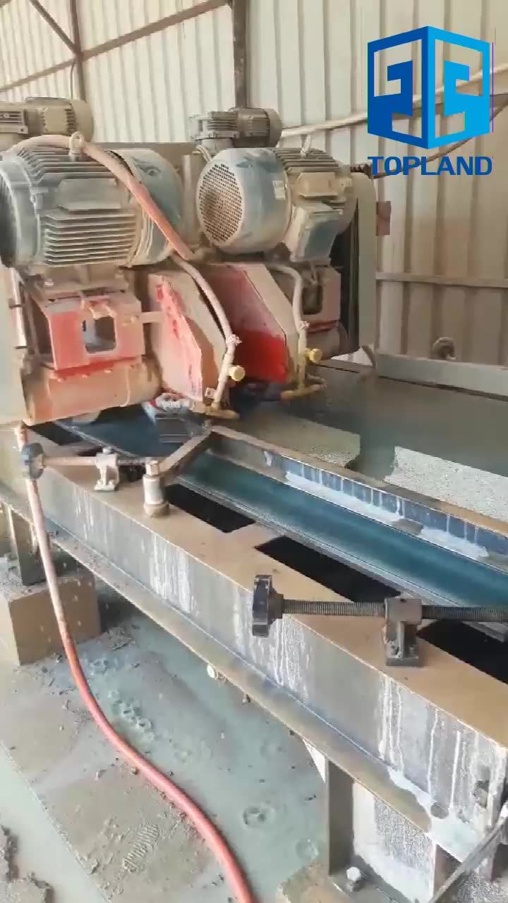 Double Blade Stone Slab Straight Edge Cutting Saw Machine Cutter With ...