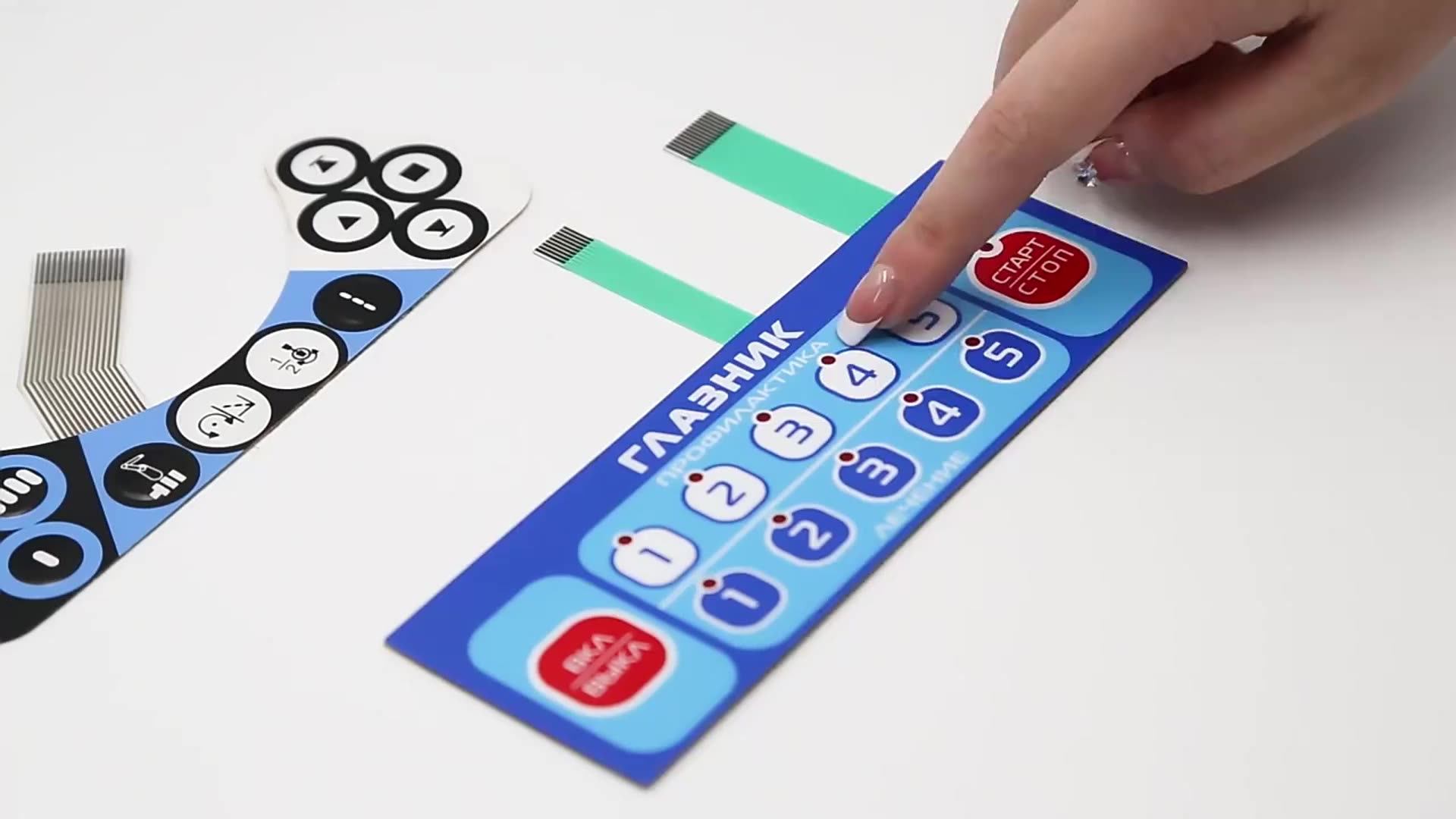 Waterproof Tactile Control Keypad Ffc Membrane Switch Keypads Keyboards ...