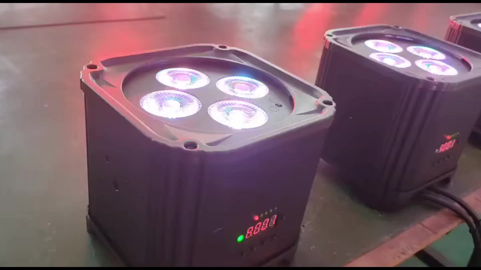 4x18w Par Led Mini Wireless Dmx Battery Power Rgbwy Uv 6in1 Led Par Can ...