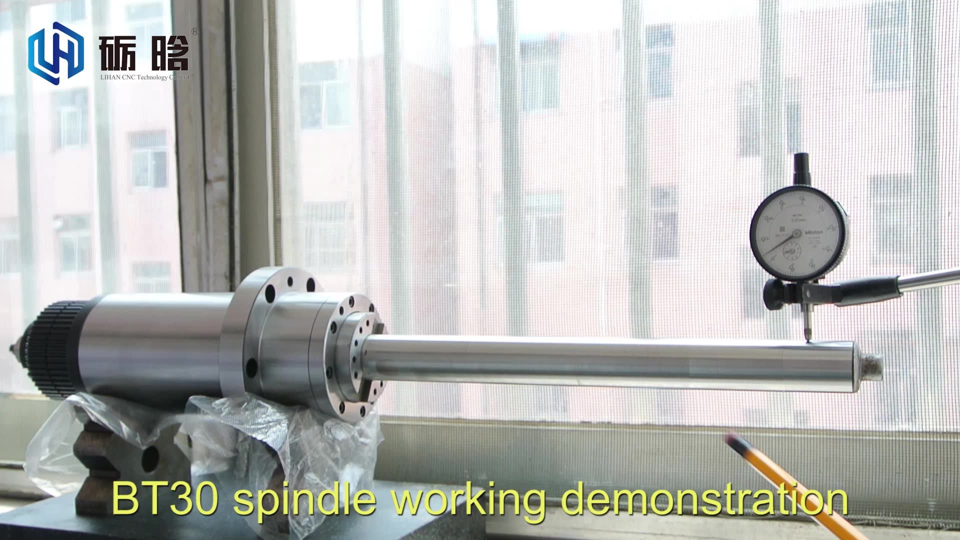 6000rpm 90mm Self-cooling Belt And Pulley Spindle Shaft Turning Steel ...