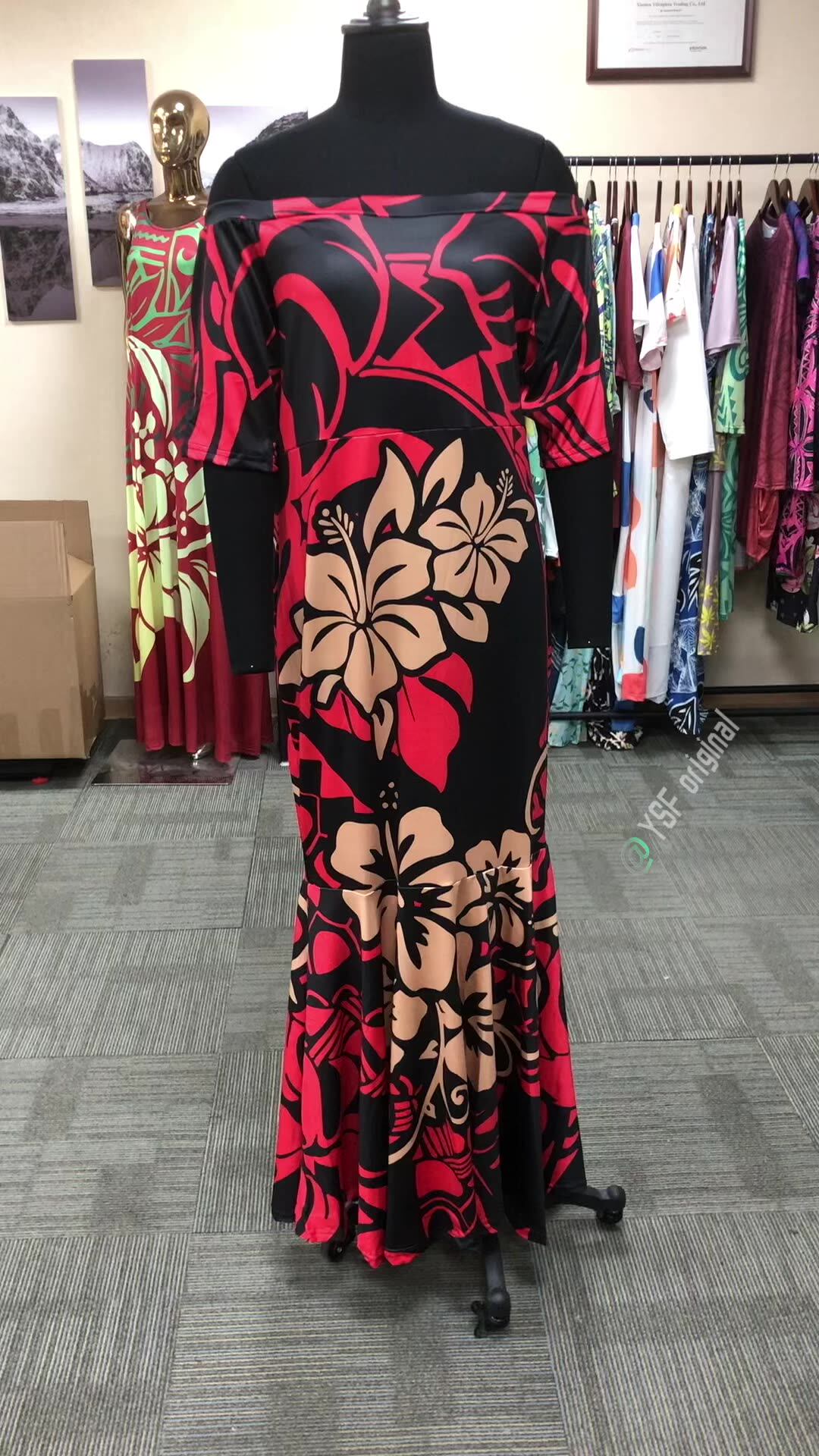 Polynesian Tribal Traditional Samoan Puletasi Dress For Women Custom ...