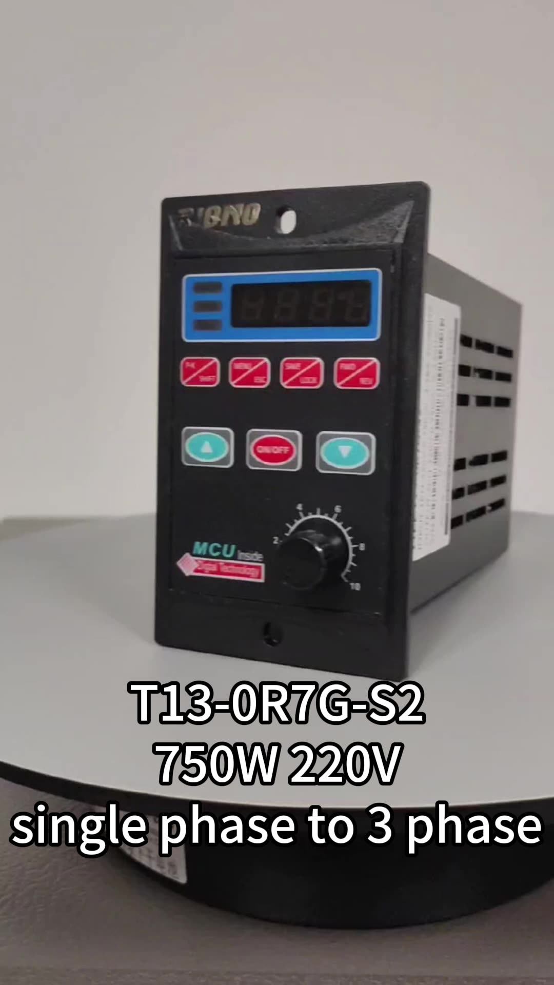 T13-120w-12-h Mcu Inside Digital Technology Single Phase Inverter Vfd ...