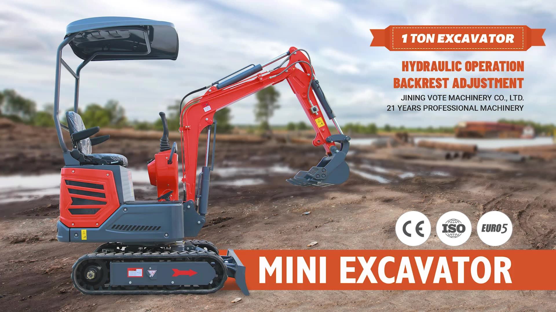 Mini Excavator 1 Ton Hydraulic Excavator For Sale Excavator Mini 1 Ton ...