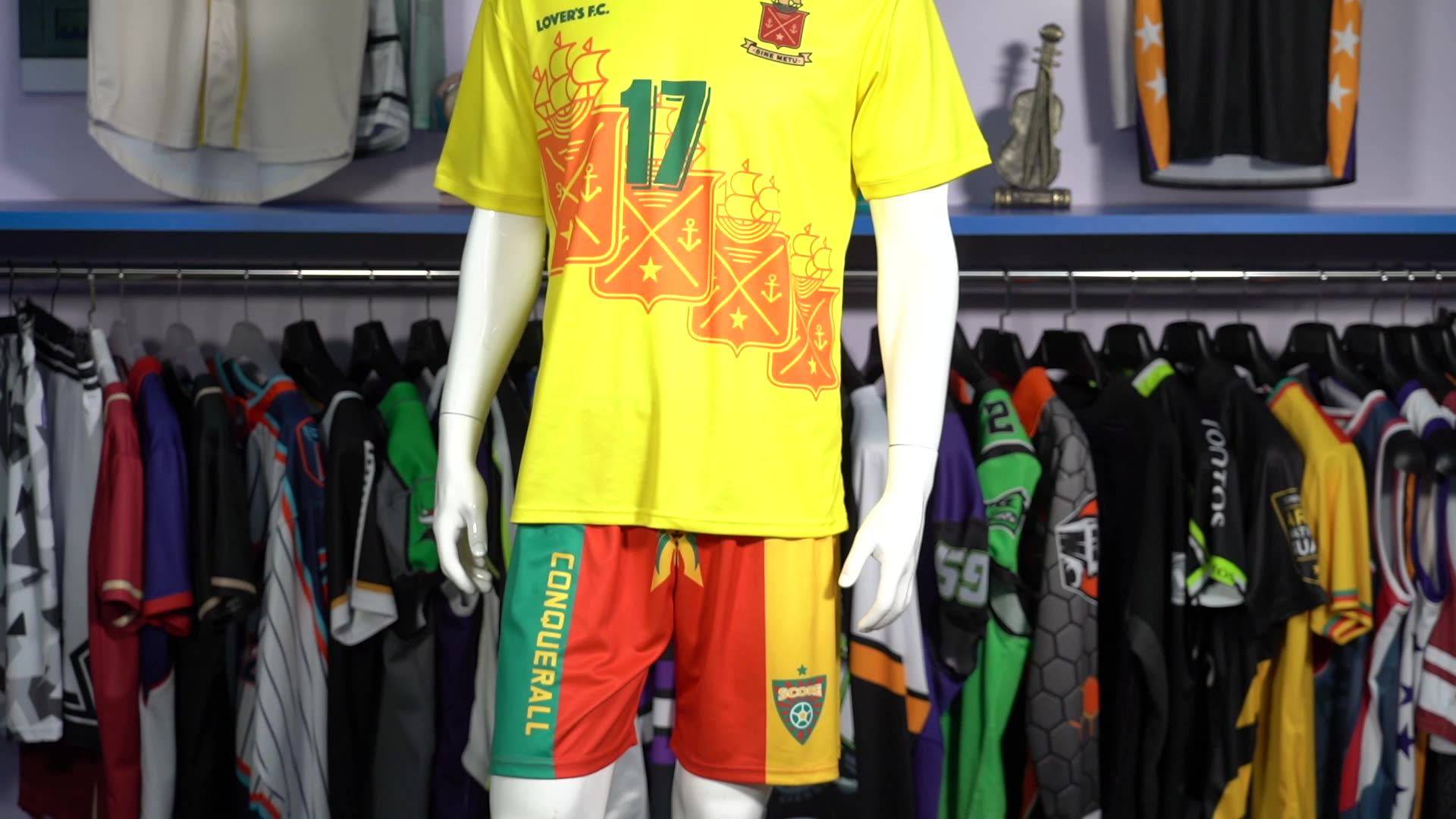 Custom Sublimated Team Logo Training Kits Shirt Shorts Full Sets ...