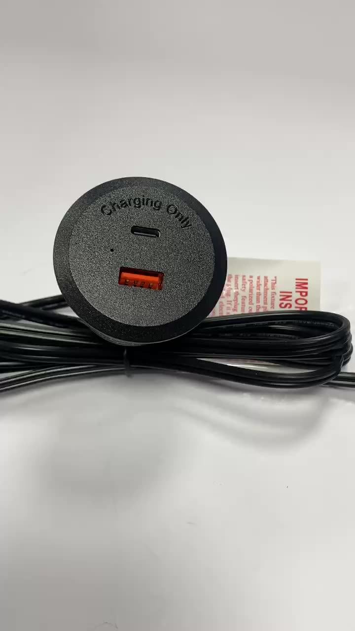 Customizable U.s.-spec Outlets 1usb+1type-c Socket Pd-20w Desktop Power ...