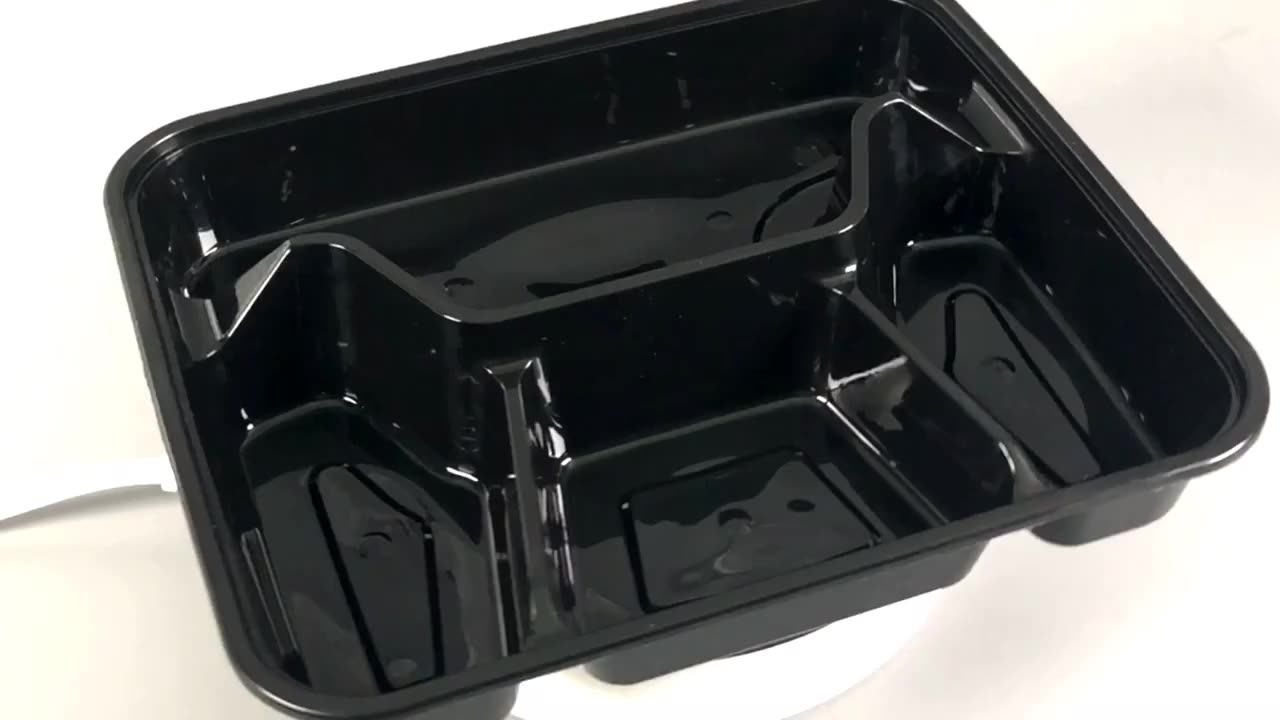 Compartmental Restaurant Food Containers Disposable Plastic Take Away ...