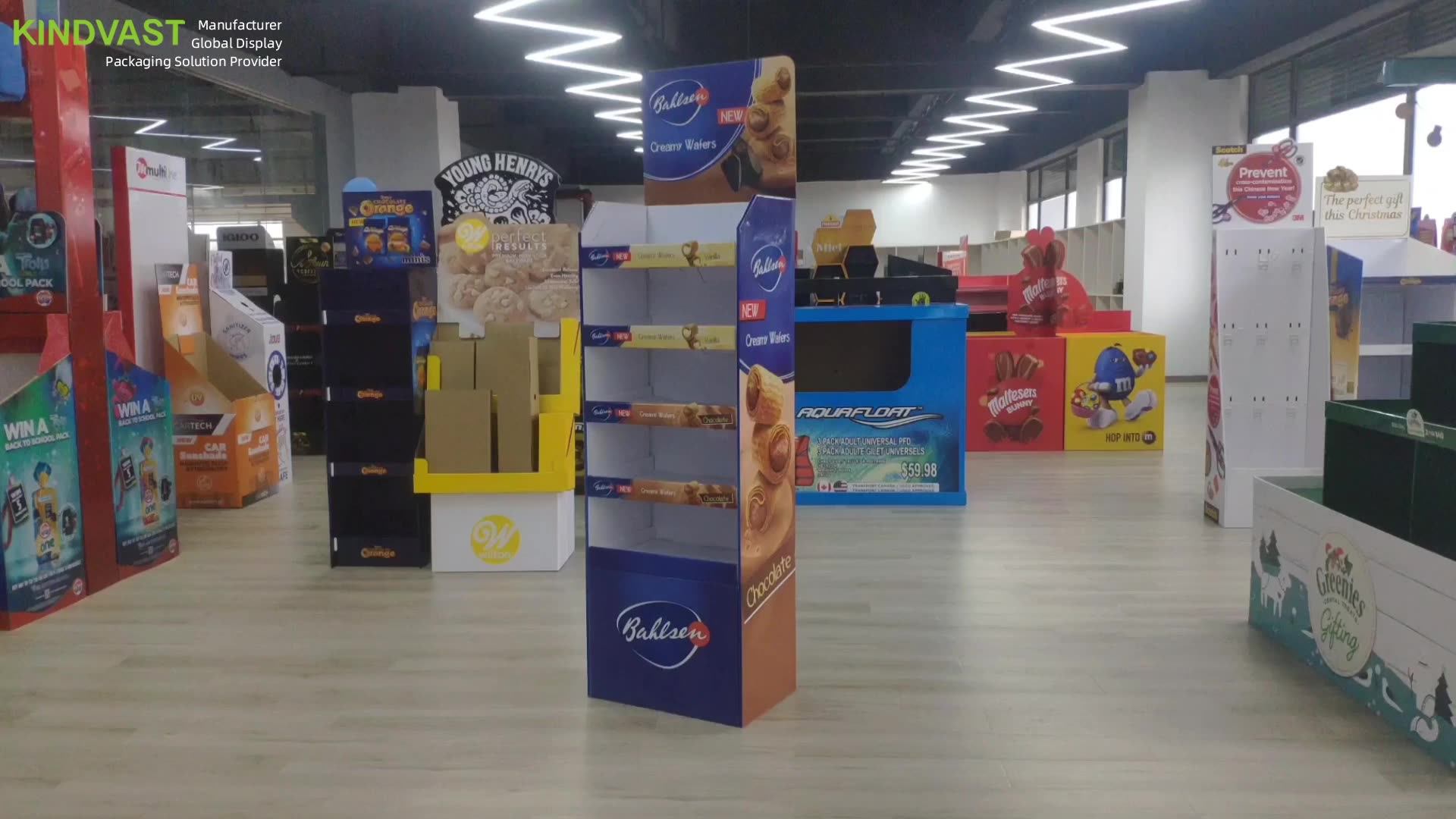 Customized Cardboard Potato Chips Display Rack Stand Free Samples ...