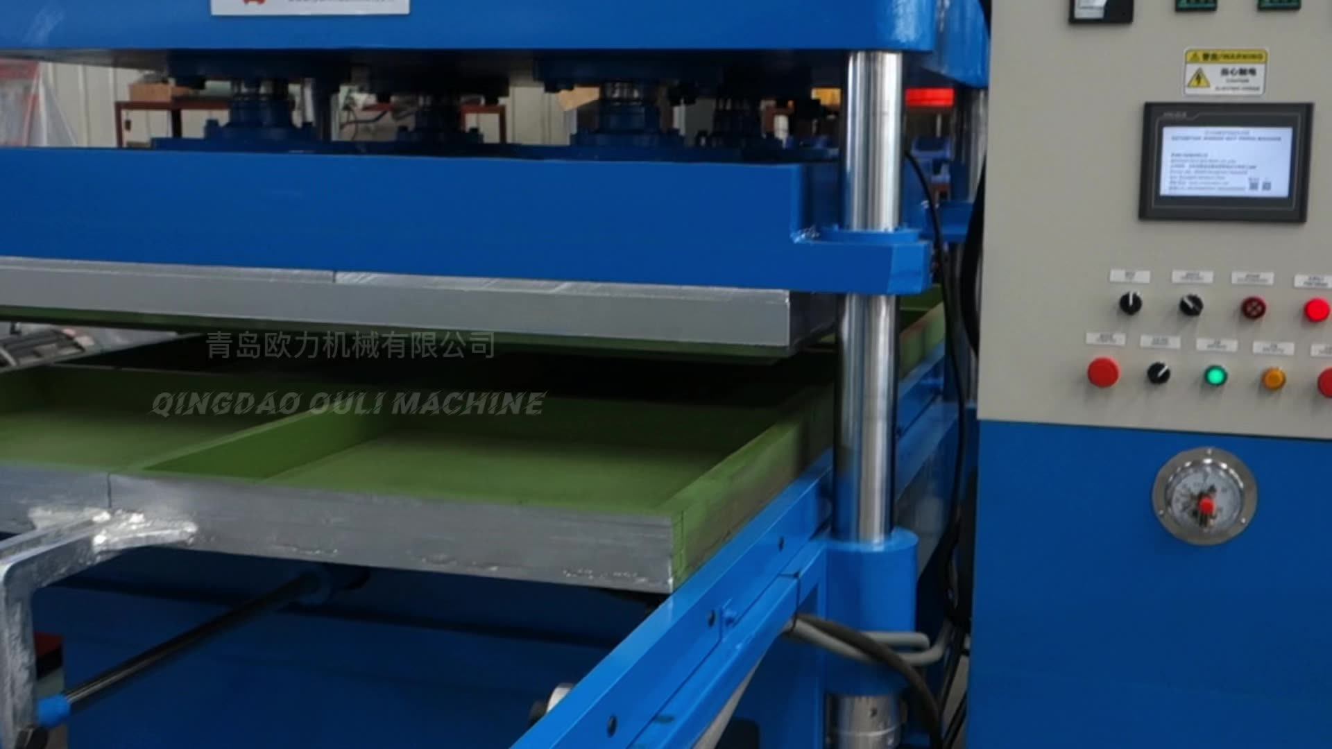 High Quality Rubber Floor Tile Making Machine/ Gym Rubber Floor Tile ...