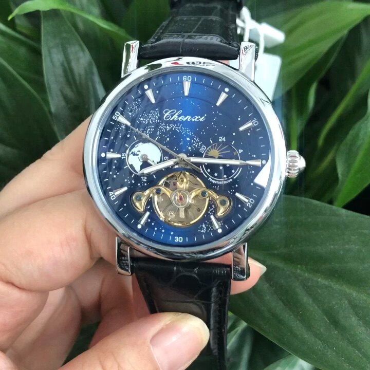 Customized Brand Logo See Through Face Automatic Skeleton Wristwatchtop ...