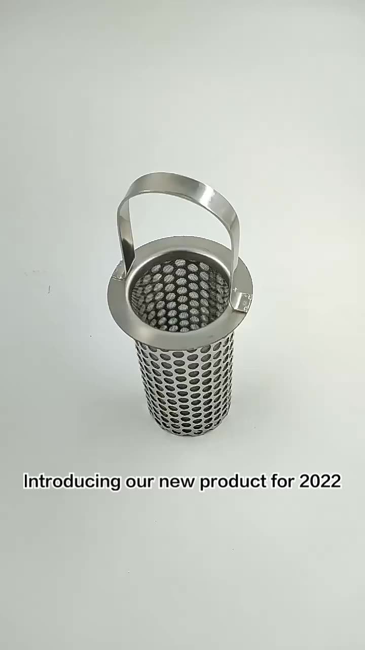 304 316 Stainless Steel Industrial Strainer Baskets Iron Wire Mesh For ...