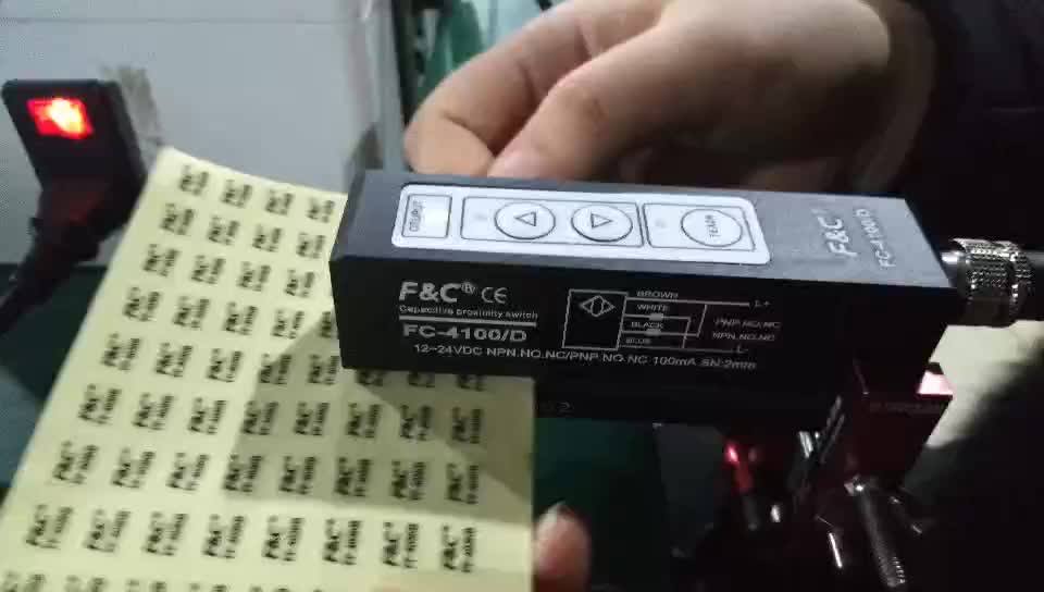 F&c Clear Transparent Forked Sensor,Npn/pnp All In One Capacitive Label ...