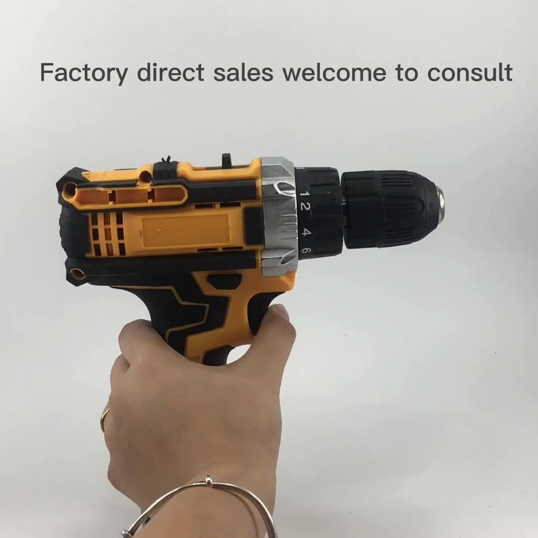 Custom Hand Drill Machine Lithium Battery Power Tools Drill Set ...