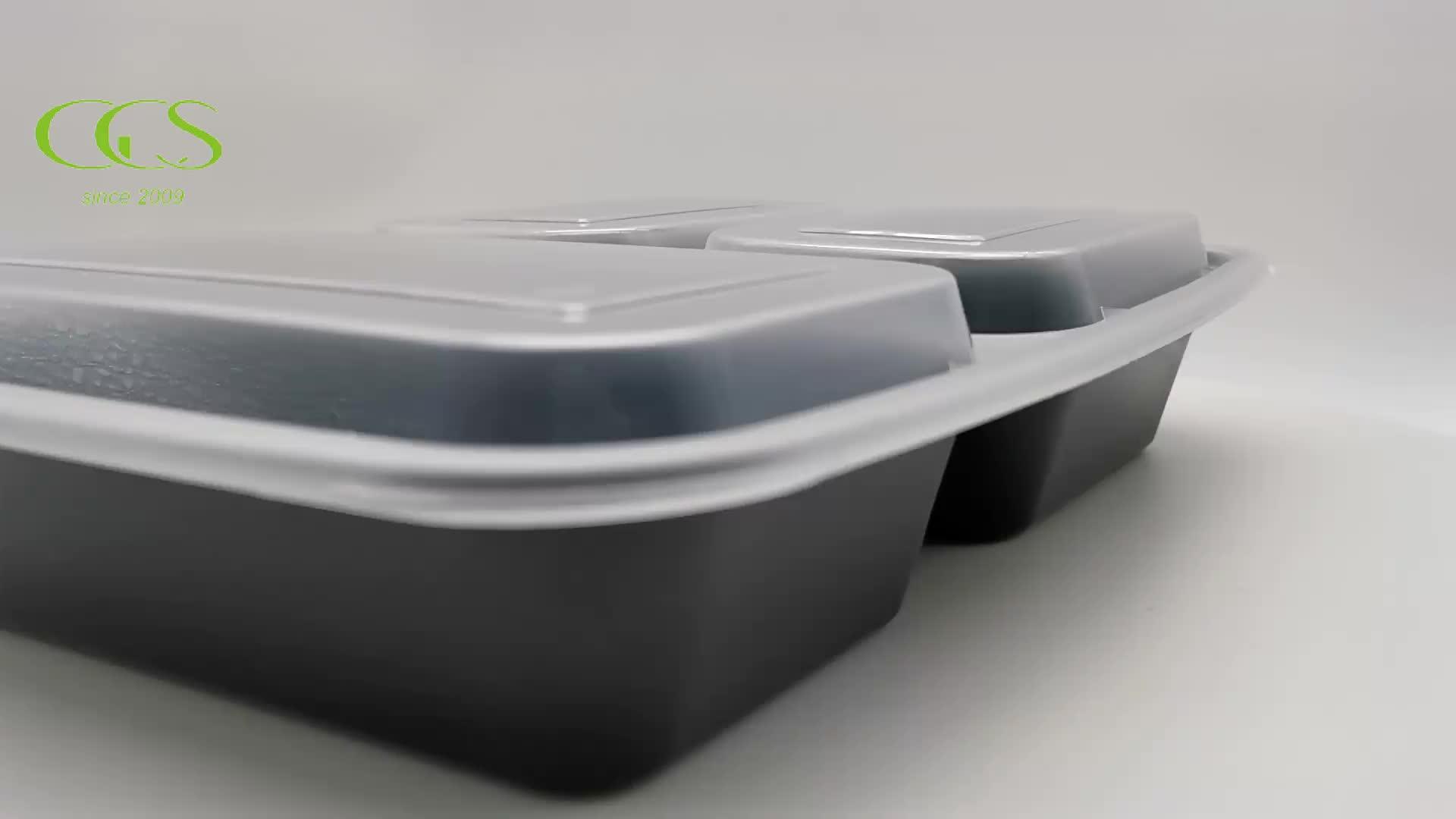 3 Compartment Meal Prep Containers Durable Bpa Free Plastic Reusable ...