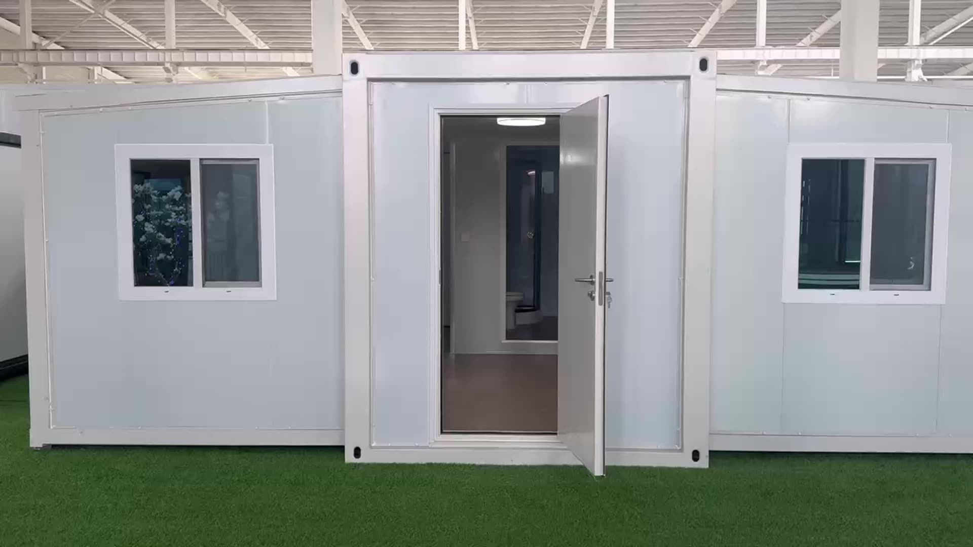 Portable House Foldable Container Home Prefabricated Steel Frame 2 Bedrooms 20 40 Ft Expandable ...