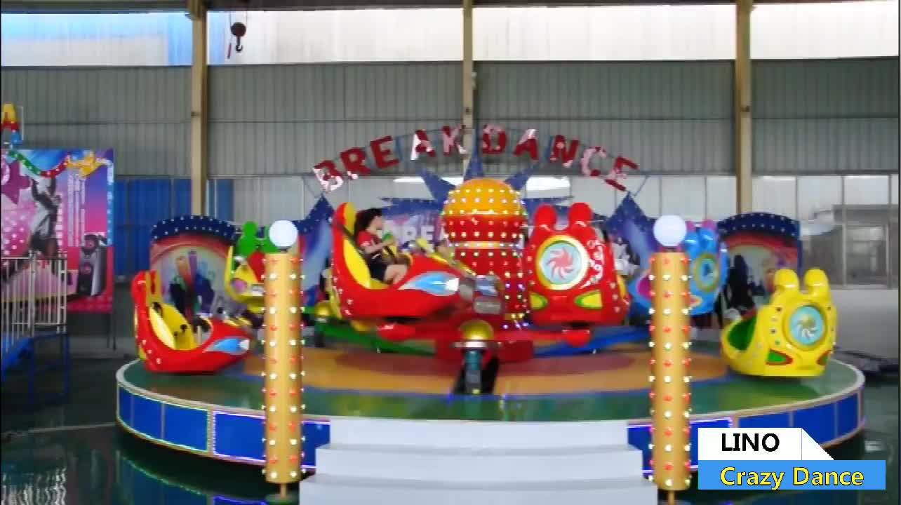 Fun Fair Kids Carnival Rides Crazy Dance Break Dance With Trailed For ...