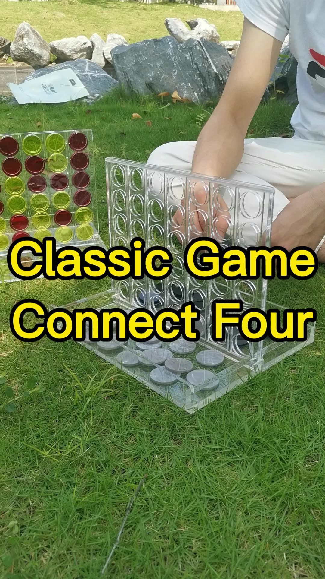 Jayi Customized Classic Lucite Connect Four Acrylic Connect 4 Game With ...