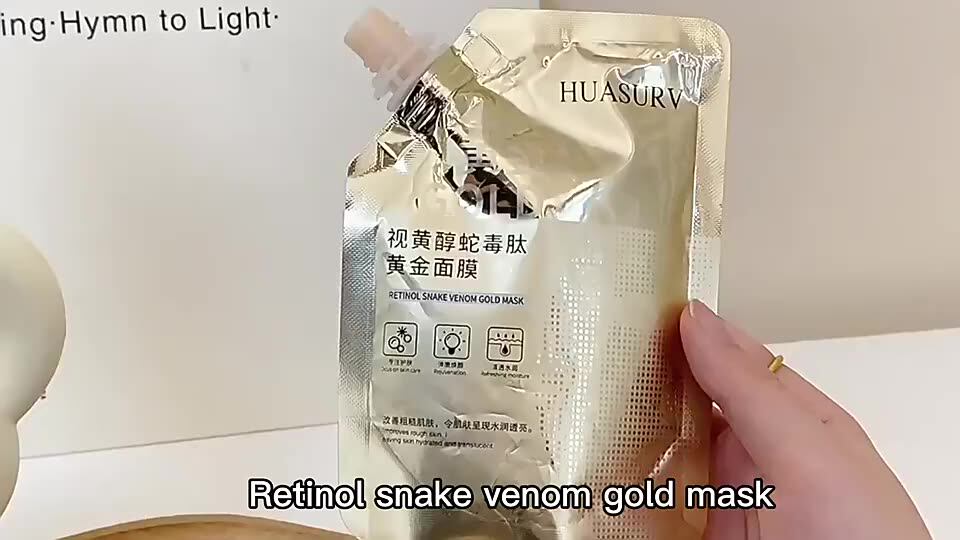 Wholesale 24k Gold Retinol Snake Venom Facial Masks Moisturizing Facial ...