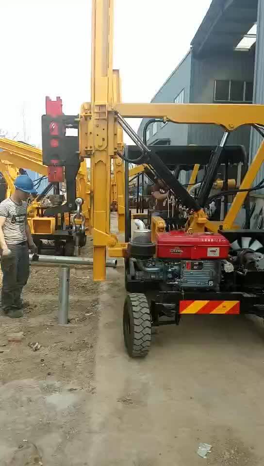 Solar System Crawler Post Ramming Pile Machine Solar Pile Driver ...