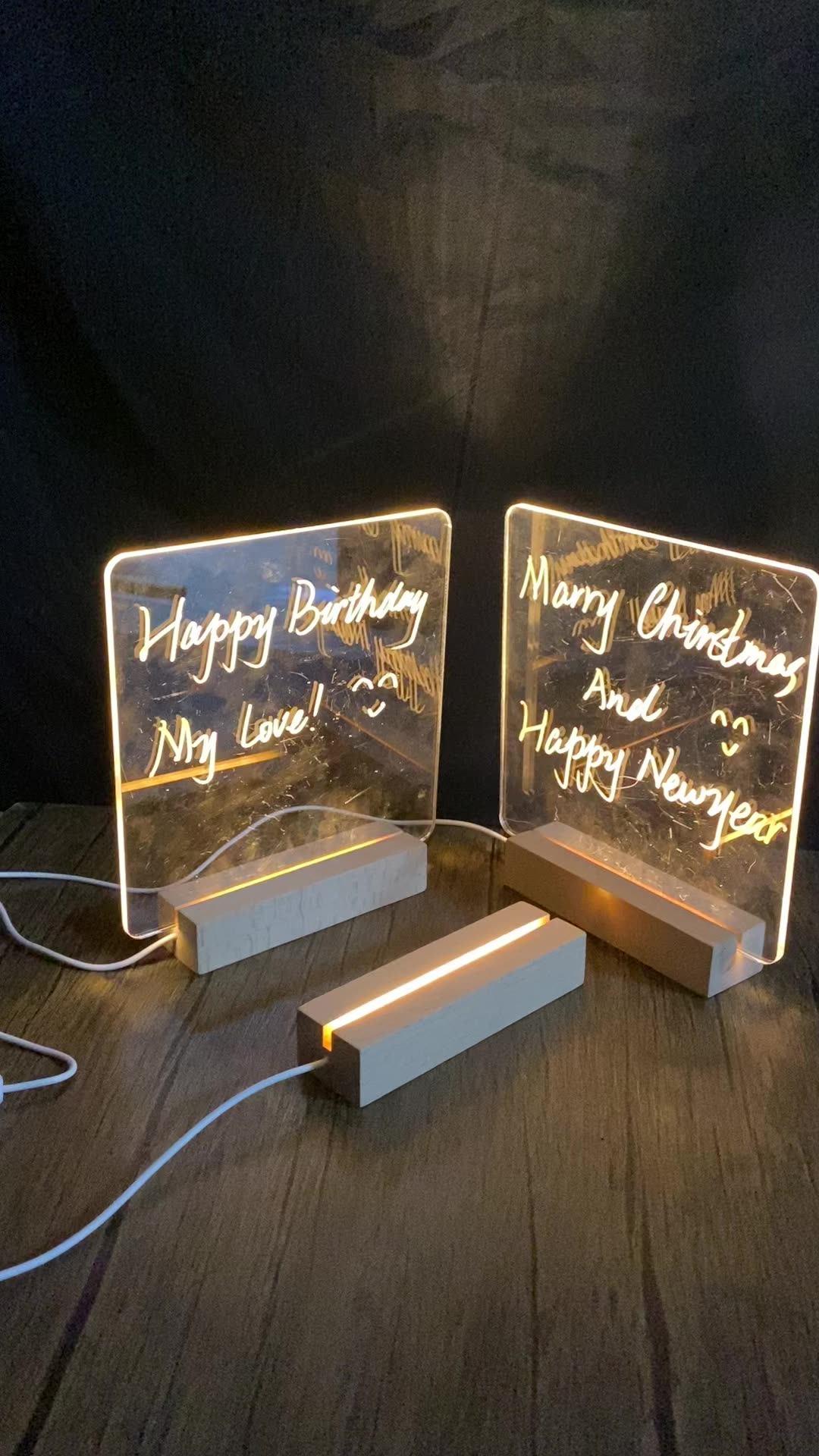 Wholesale Wood Leds Display Night Light Base Holder Stand 3d Led Lamp ...