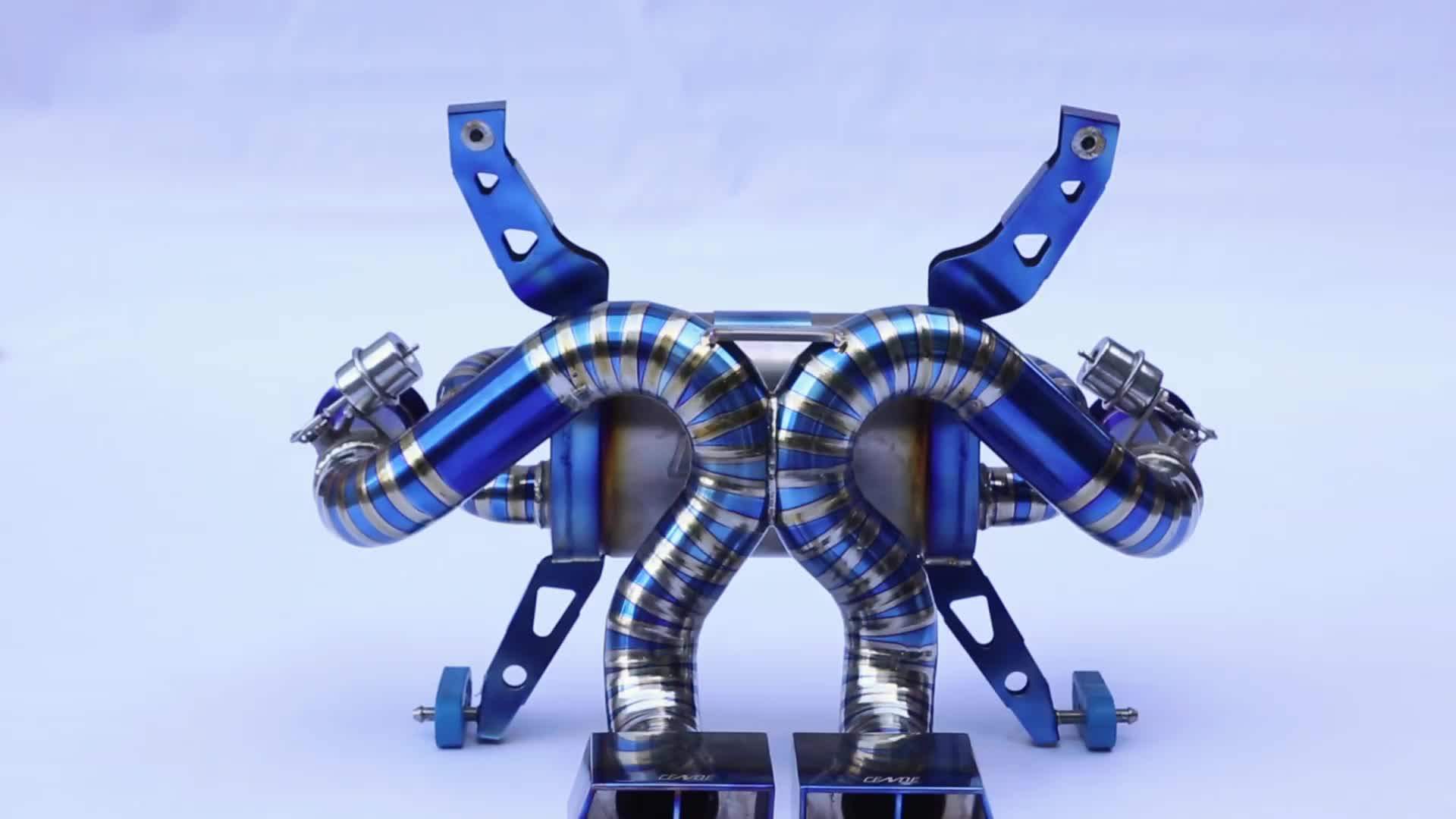 Car Titanium Exhaust For Benz W205 C200l L4 Exhaust System - Buy Car ...