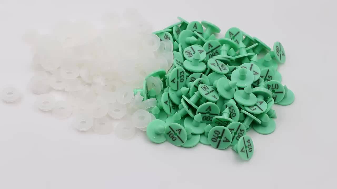 Customized Plastic Animal Identification Ear Tag Mark Laser Print ...