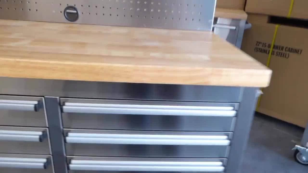 72 Inch Professional Mobile Work Bench Tool Chest With Drawers And ...