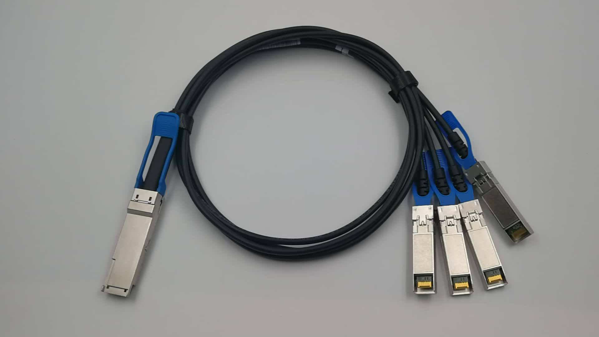 100g Qsfp28 To 4*25g Sfp28 Hybrid Direct Attach Breakout Cable 100g ...