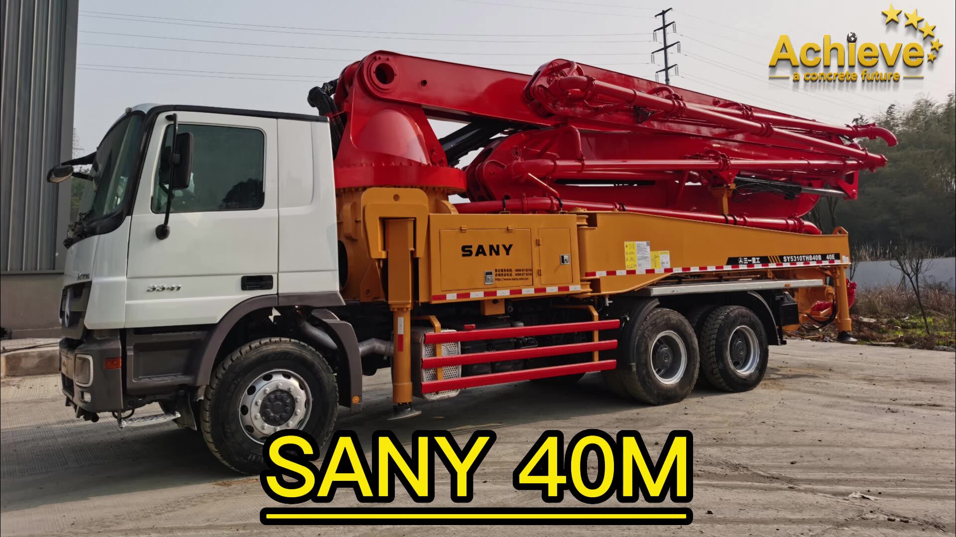 Achieve Sany 56m Pressure 8.3/12 Mpa 56m Concrete Pump Wholesale ...