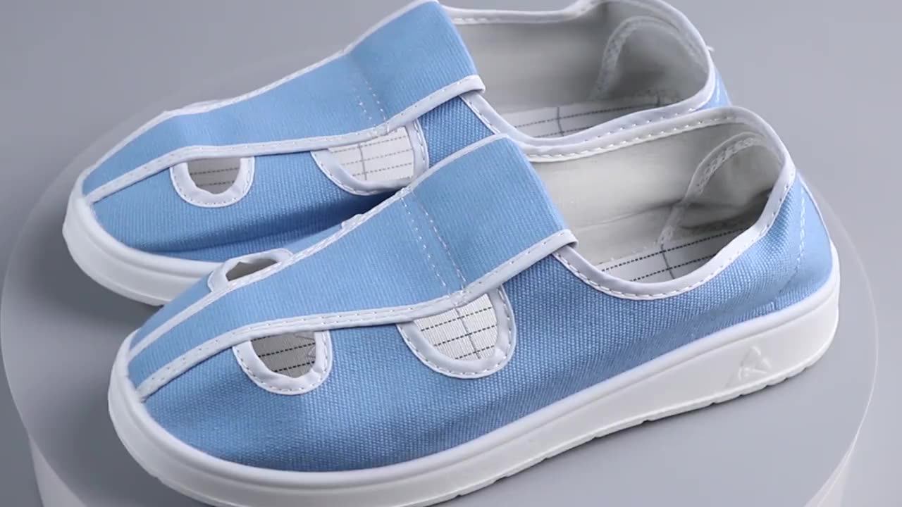 Esd Boots 4 Holes Mesh Protection White Butterfly Pvc Pu Anti-static ...