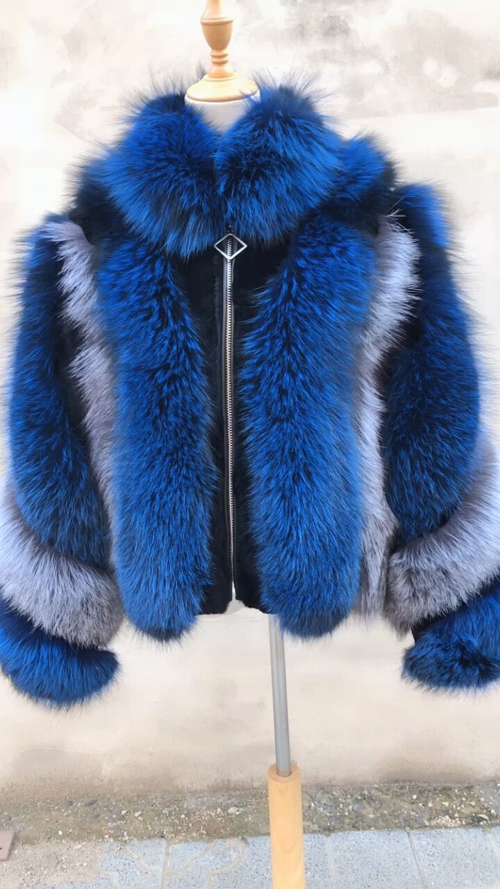 2022 Winter Wear Fashion Women Fur Coat Real Fur Luxury Jacket Natural ...