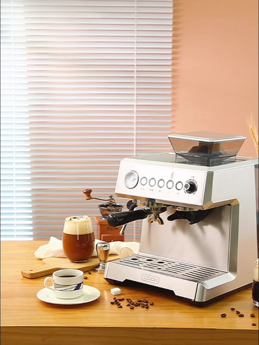 Zzuom 2023 New Product 4 In 1 Automatic Italian Espresso Coffee Machine ...